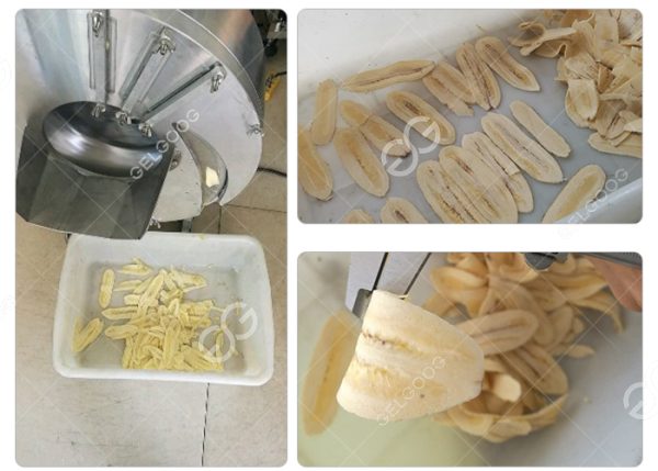 Stainless Steel Long Banana Chips Slicer Cutting Machine
